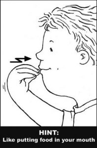 ASL sign for eat | Rainbow Songs